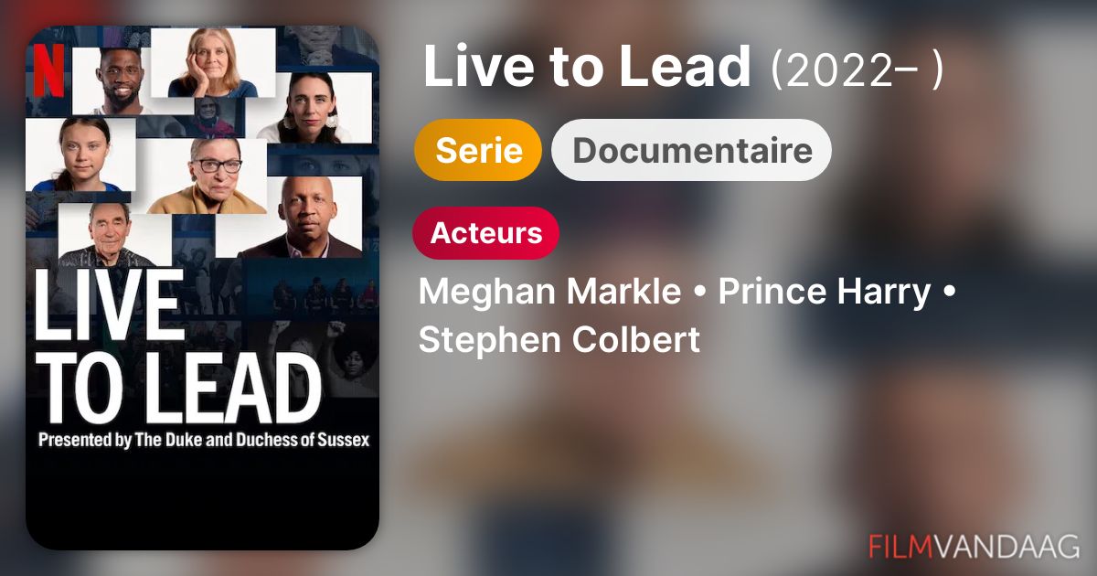 Nieuws over Live to Lead (serie, 2022– ) - FilmVandaag.nl