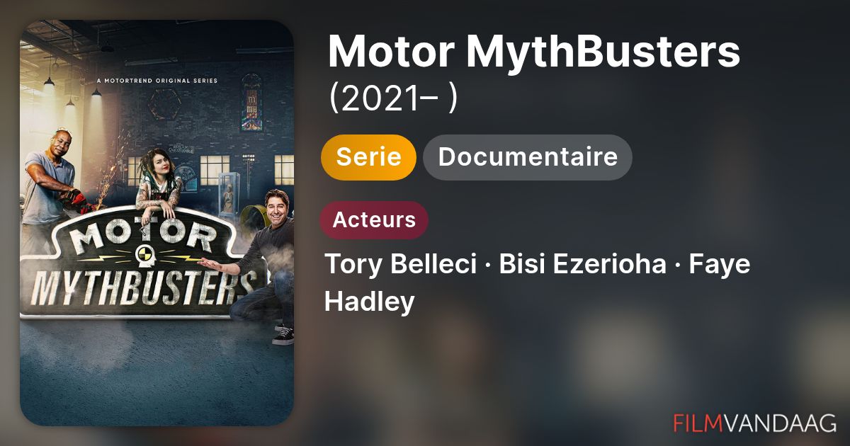 Motor MythBusters (serie, 2021– ) - FilmVandaag.nl