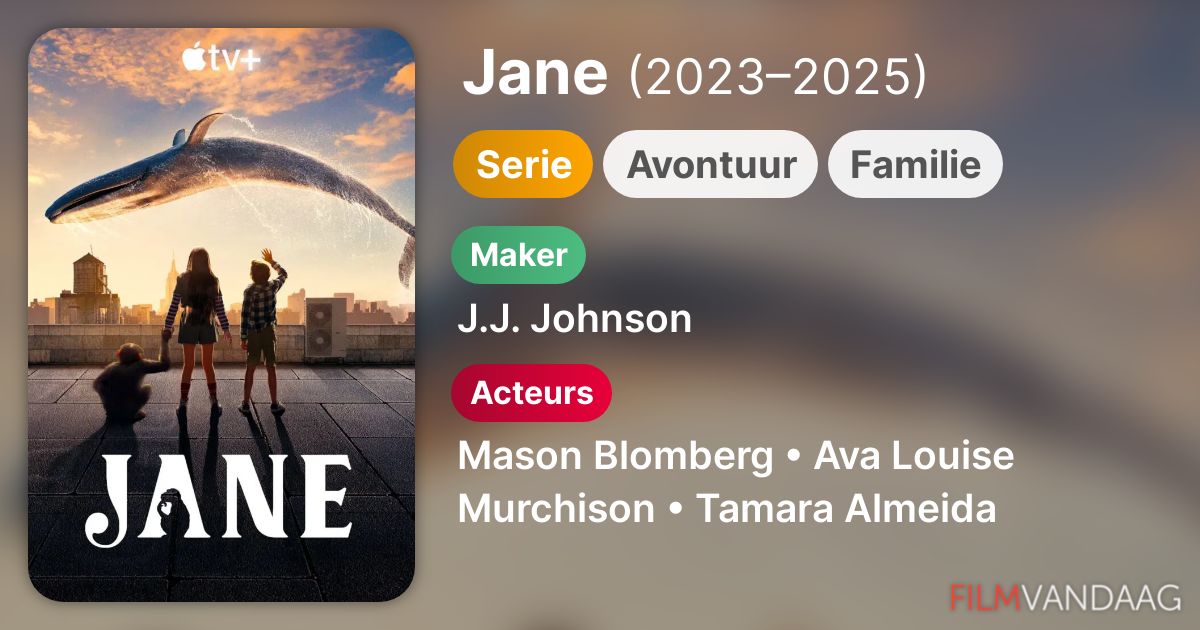 Jane (serie, 2023–2025) - FilmVandaag.nl