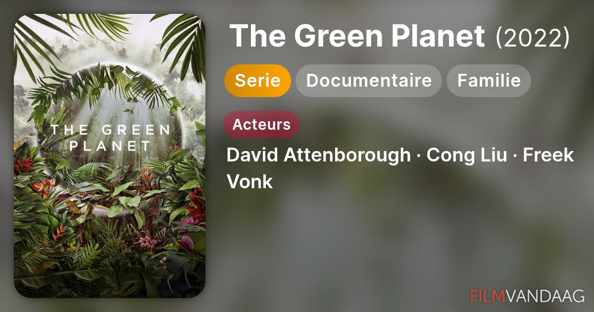 The Green Planet (serie, 2022) - FilmVandaag.nl