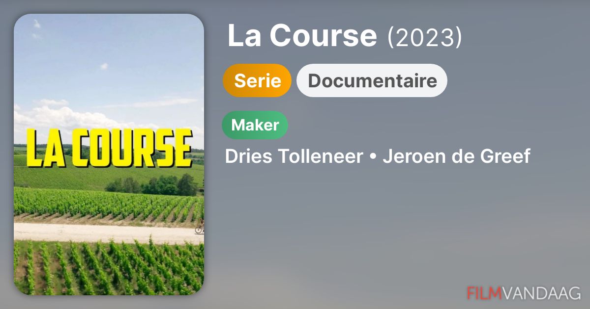 La Course (serie, 2023) - FilmVandaag.nl
