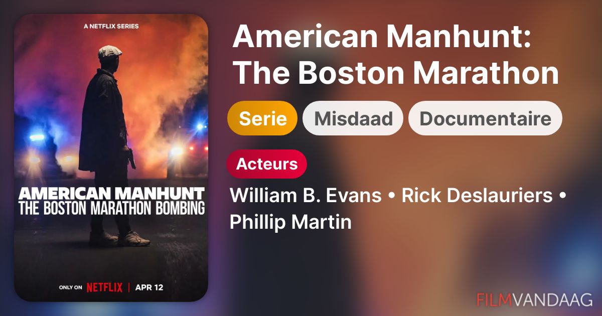 Volledige Cast van American Manhunt: The Boston Marathon Bombing (serie ...