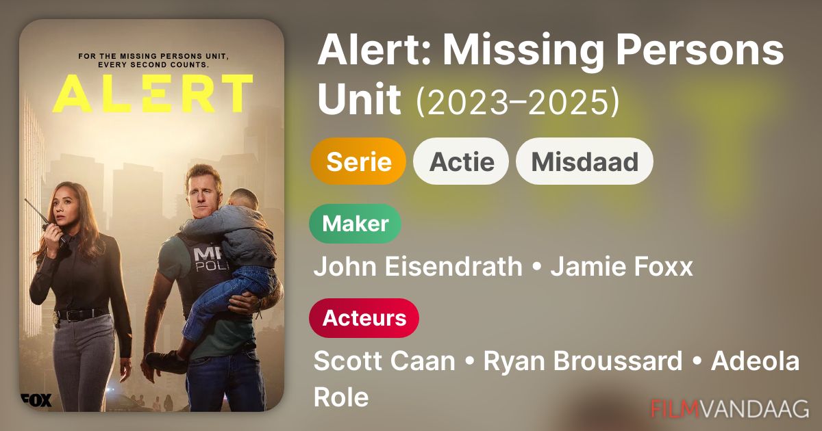 Alert: Missing Persons Unit (serie, 2023–2025) - FilmVandaag.nl