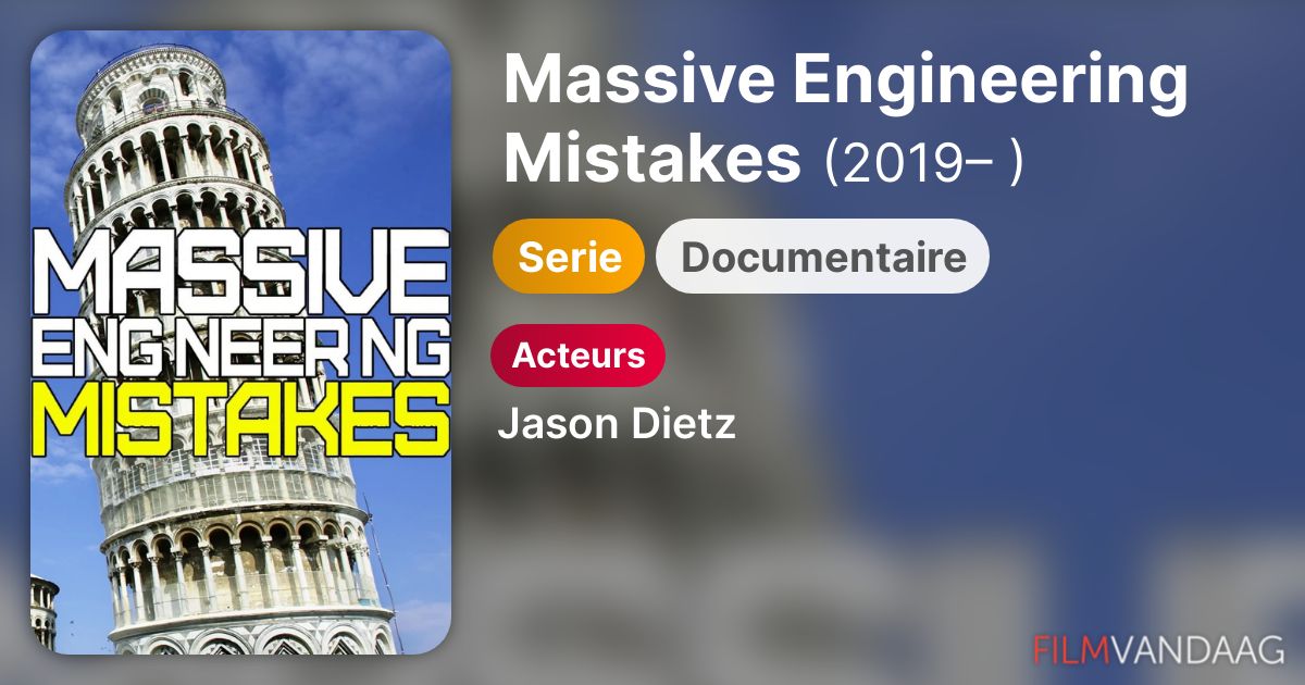 Massive Engineering Mistakes (serie, 2019– ) - FilmVandaag.nl