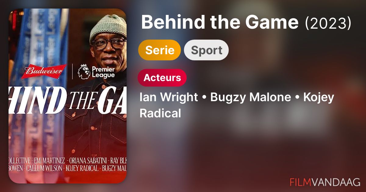 Behind the Game (serie, 2023) - FilmVandaag.nl