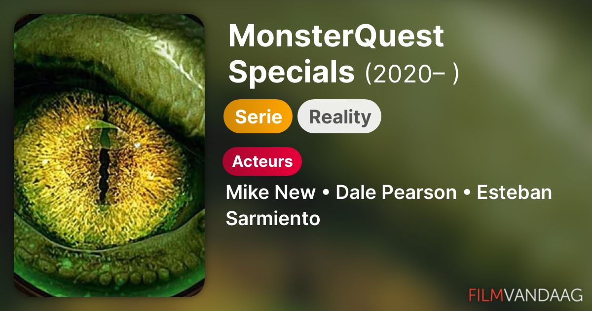 MonsterQuest Specials (serie, 2020– ) - FilmVandaag.nl