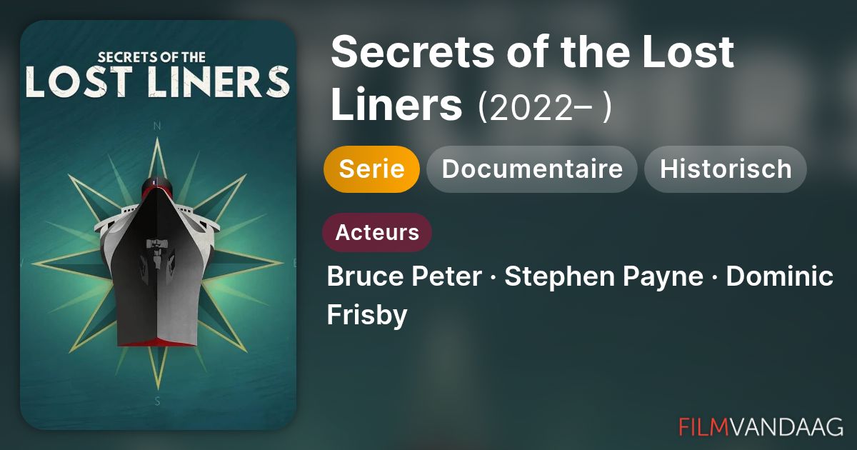 Secrets of the Lost Liners (serie, 2022– ) - FilmVandaag.nl
