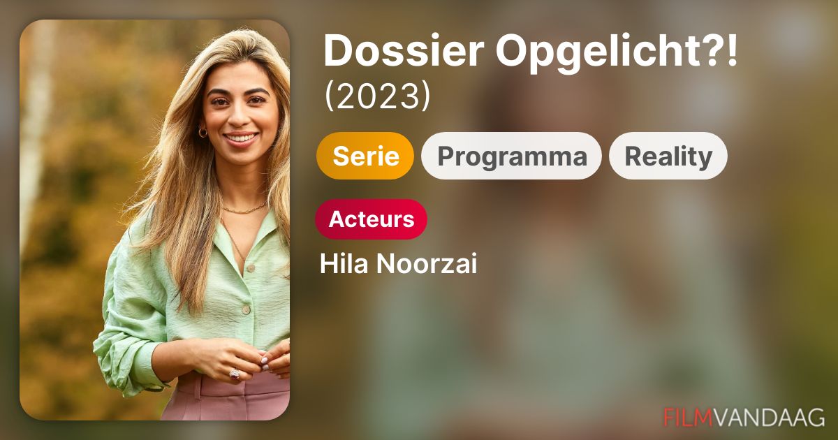 Dossier Opgelicht?! (serie, 2023) - FilmVandaag.nl
