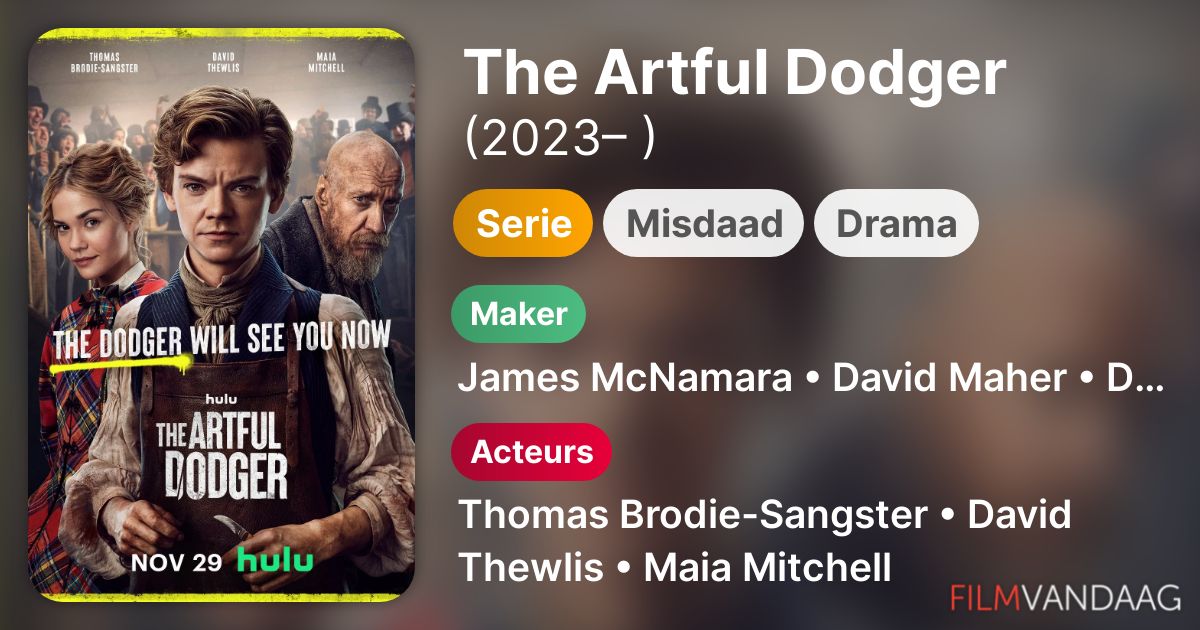 Volledige Cast van The Artful Dodger (serie, 2023– ) - FilmVandaag.nl