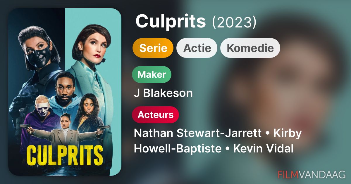 Culprits (serie, 2023) - FilmVandaag.nl