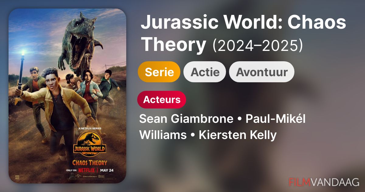 Nieuws over Jurassic World: Chaos Theory (serie, 2024– ) - FilmVandaag.nl