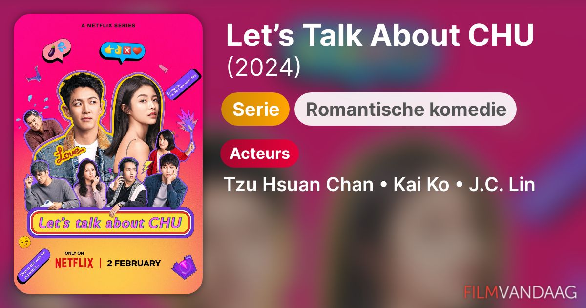 Let’s Talk About CHU (serie, 2024) Nu Online Kijken - FilmVandaag.nl