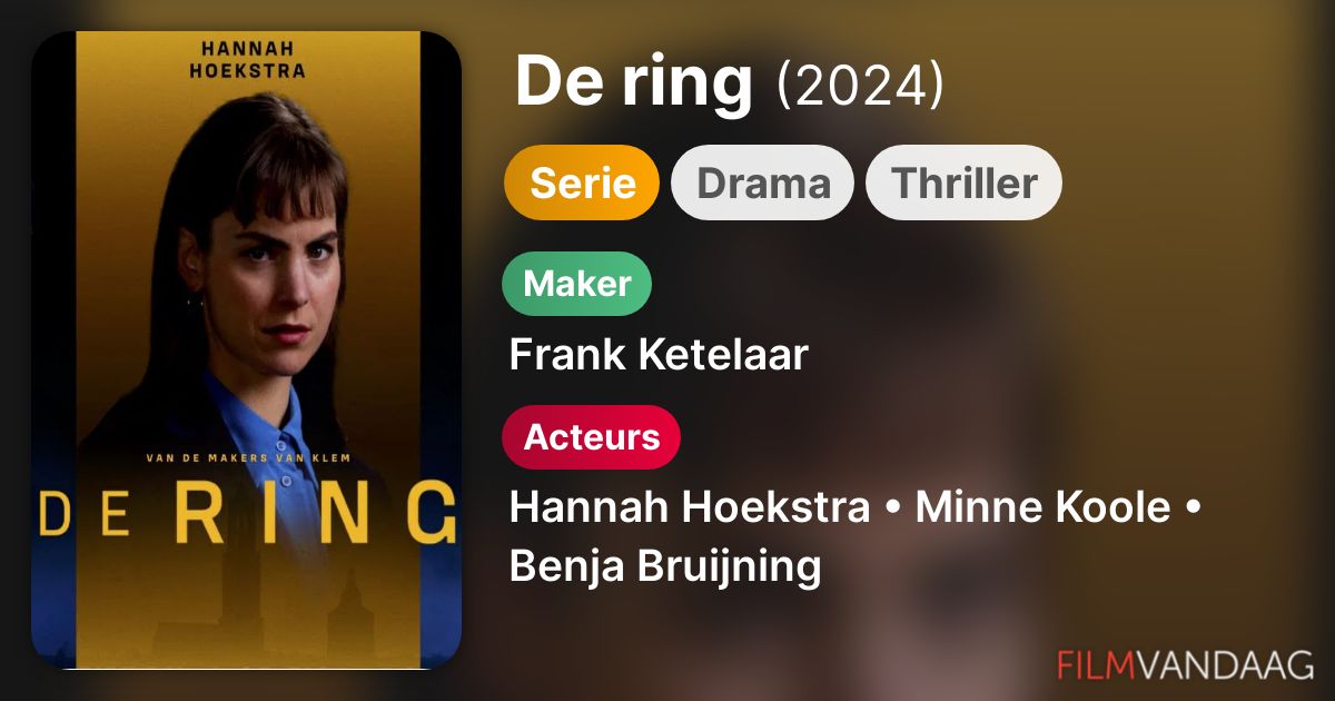De ring (serie, 2024) - FilmVandaag.nl