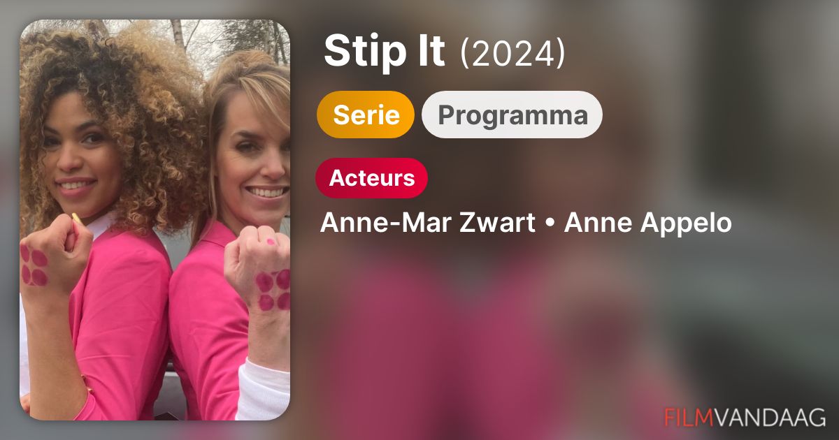 Koop Stip It (serie, 2024) op dvd of blu-ray - FilmVandaag.nl