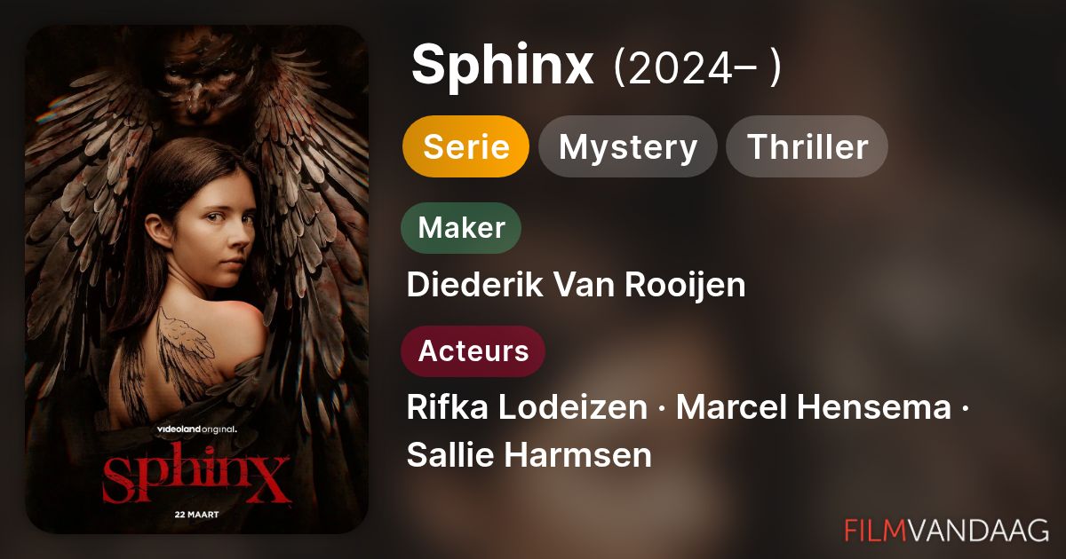 Sphinx (serie, 2024– ) - FilmVandaag.nl