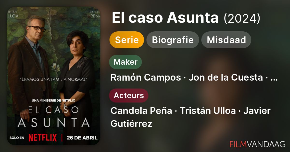 El caso Asunta (serie, 2024) - FilmVandaag.nl