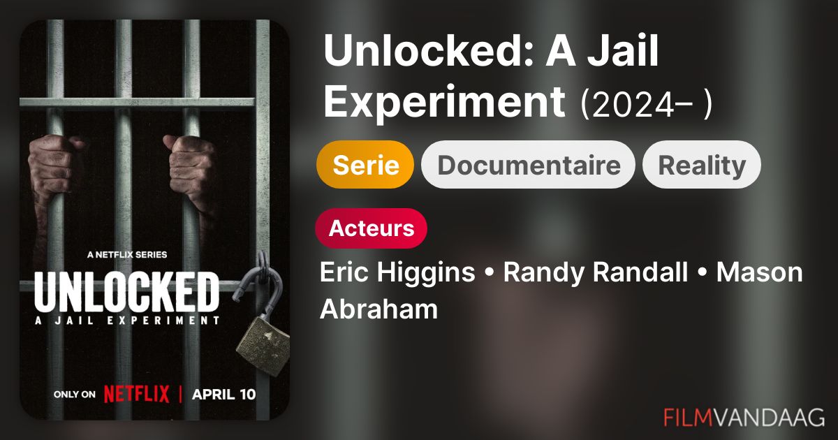 Unlocked: A Jail Experiment (serie, 2024– ) - FilmVandaag.nl