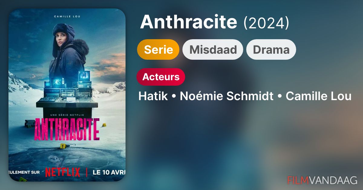 Anthracite (serie, 2024) - FilmVandaag.nl