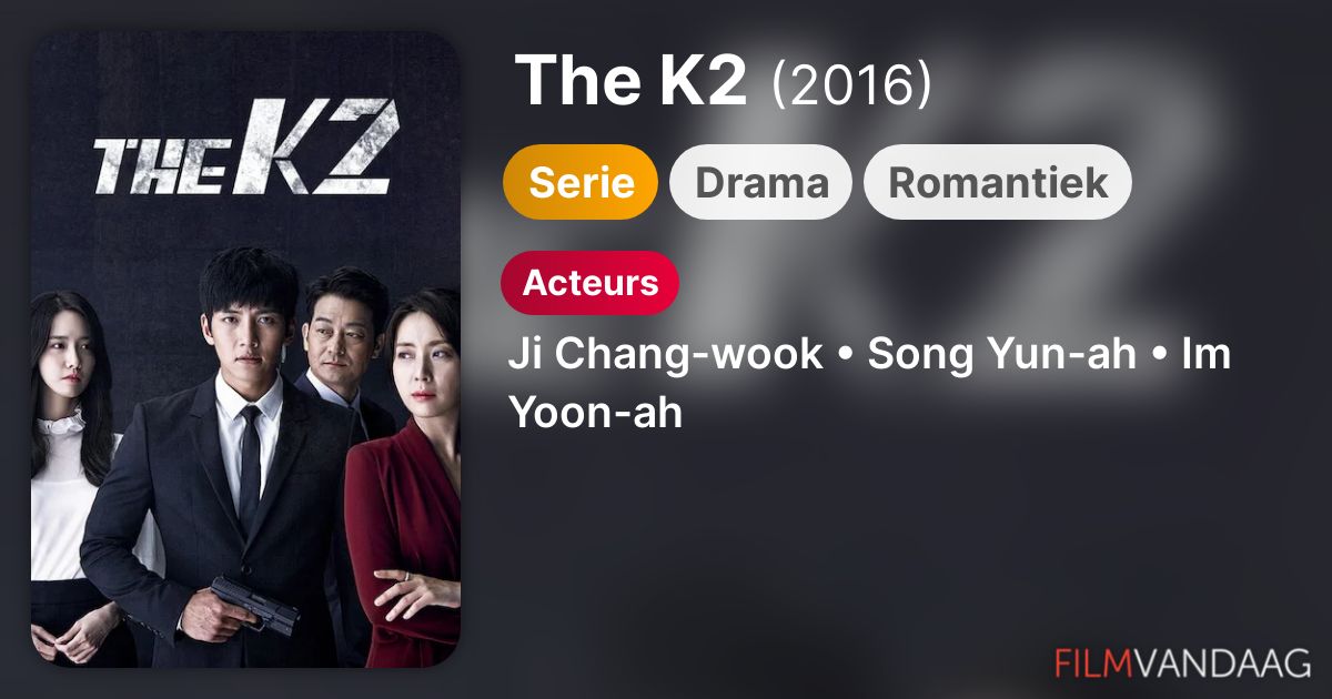 Seizoen 2 The K2: komt er een nieuw seizoen? - FilmVandaag.nl