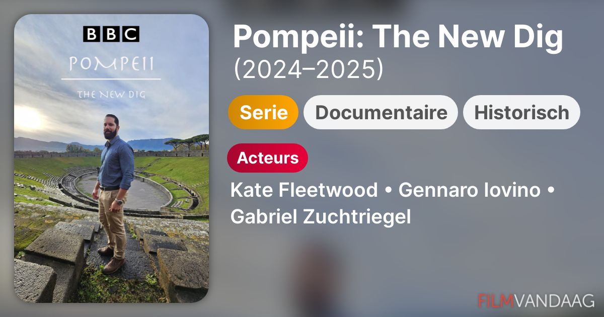 Pompeii: The New Dig (serie, 2024–2025) - FilmVandaag.nl