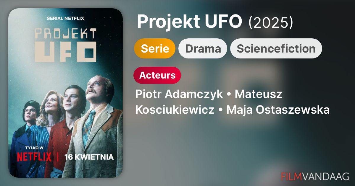 Volledige Cast van Projekt UFO (serie, 2025) - FilmVandaag.nl