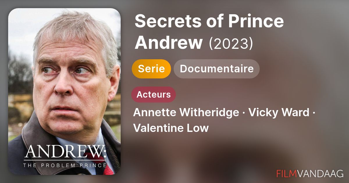 Secrets of Prince Andrew (serie, 2023) - FilmVandaag.nl