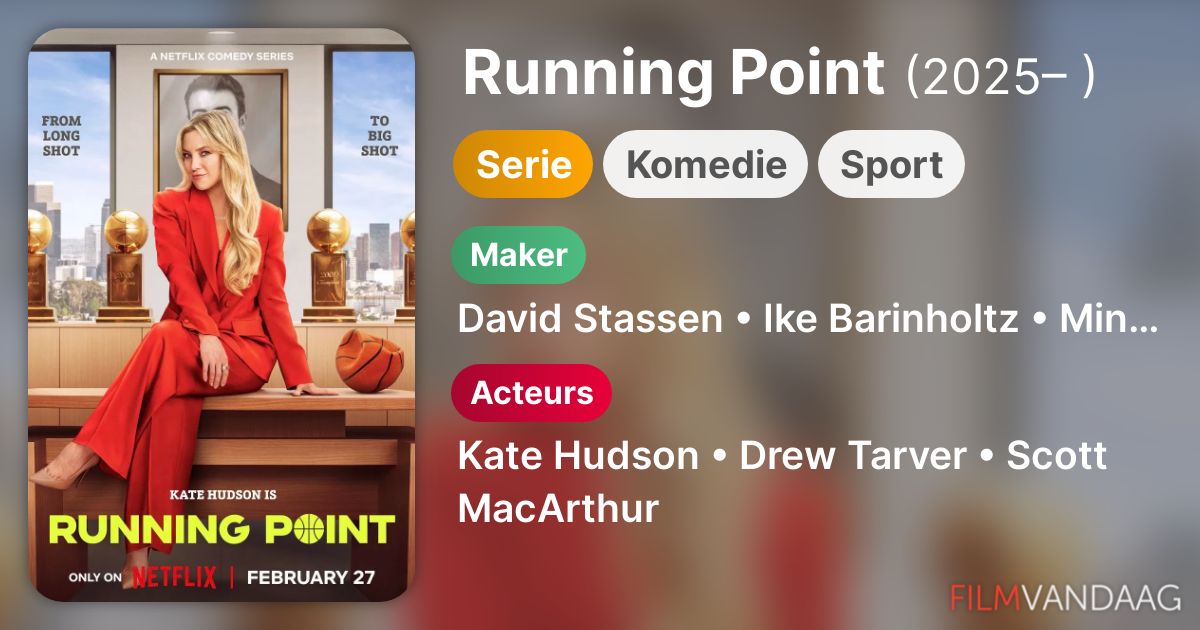 Running Point (serie, 2025– ) - FilmVandaag.nl