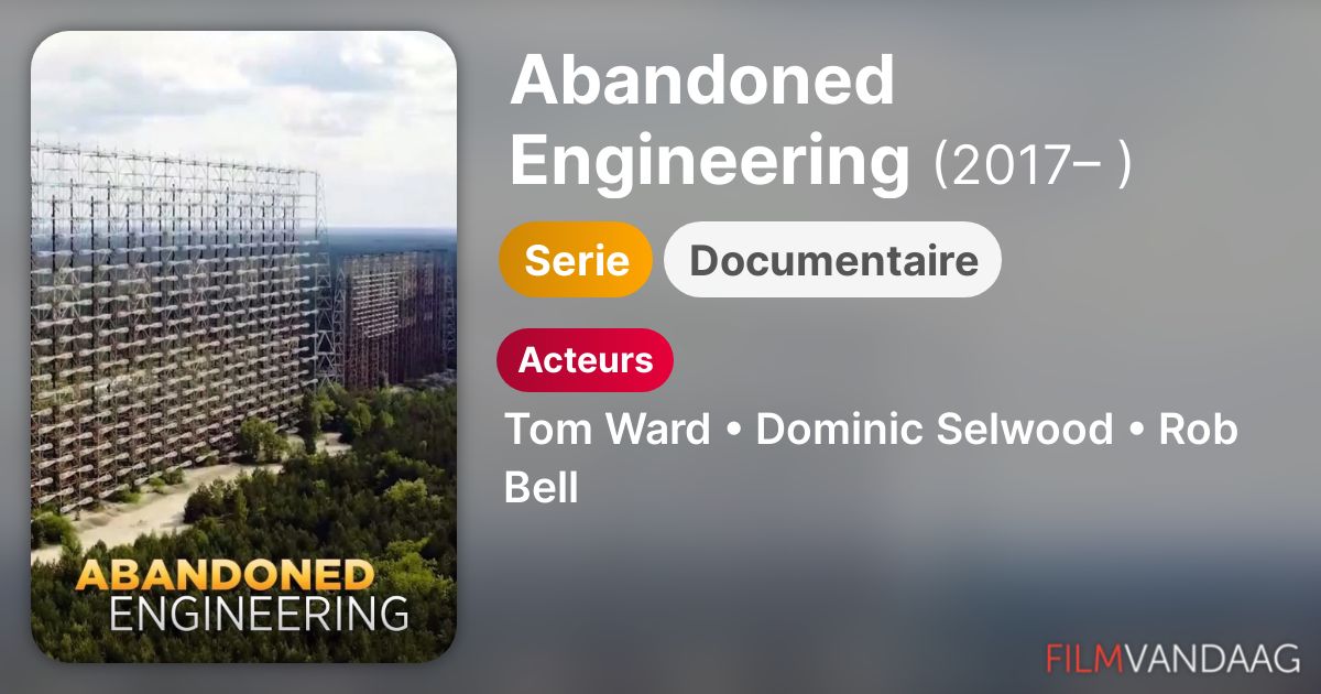 Abandoned Engineering (serie, 2017– ) - FilmVandaag.nl