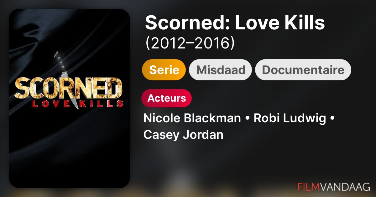 Scorned: Love Kills (serie, 2012–2016) - FilmVandaag.nl