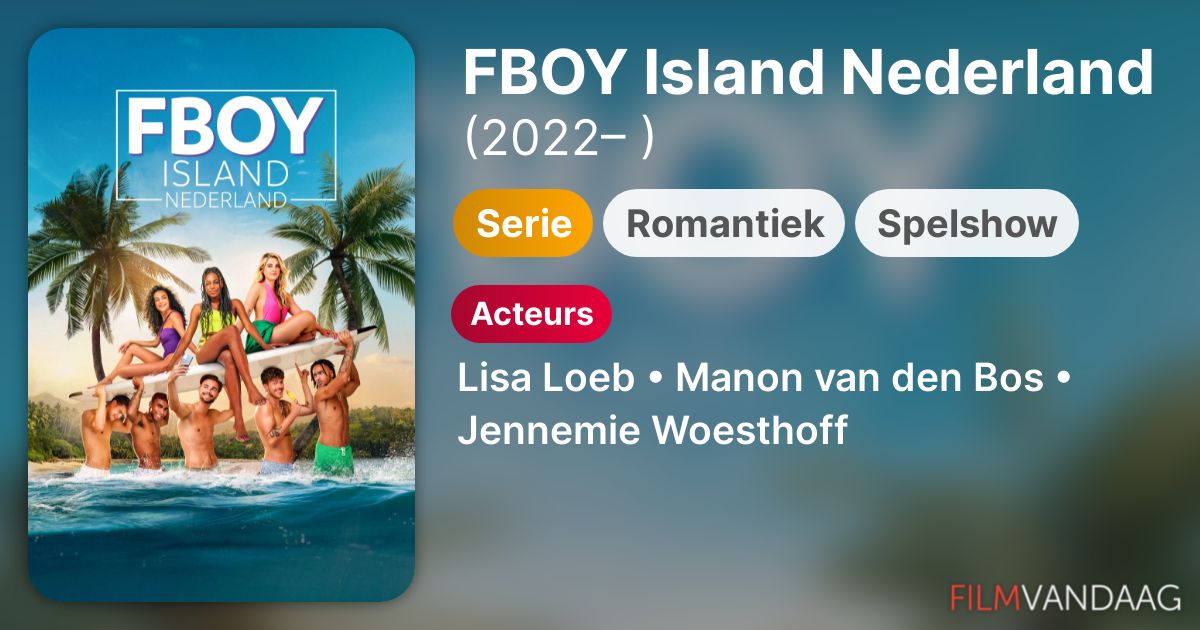 Volledige Cast van FBOY Island Nederland (serie, 2022– ) - FilmVandaag.nl