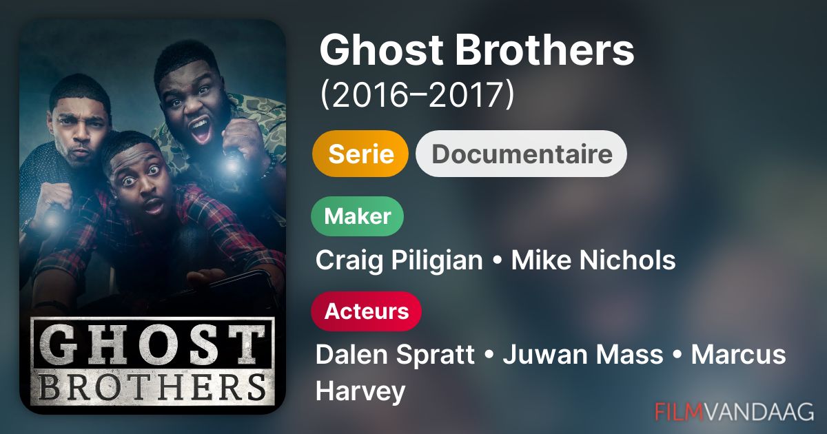 Ghost Brothers (serie, 2016–2017) - FilmVandaag.nl