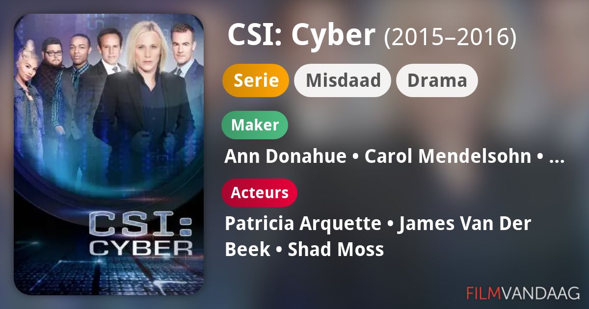 CSI: Cyber (serie, 2015–2016) - FilmVandaag.nl