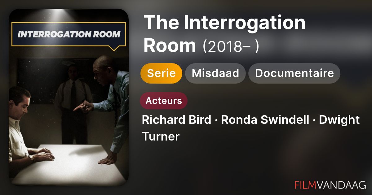 The Interrogation Room (serie, 2018– ) - FilmVandaag.nl