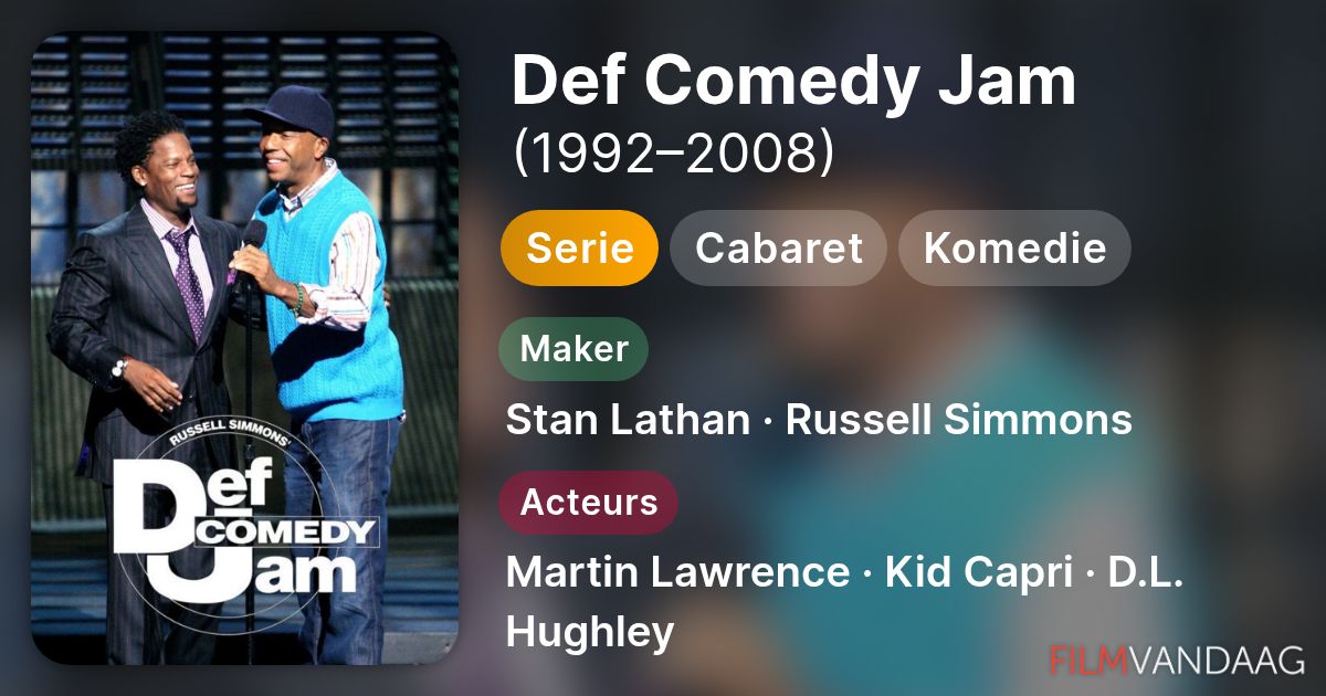 Def Comedy Jam (serie, 1992–2008) - FilmVandaag.nl