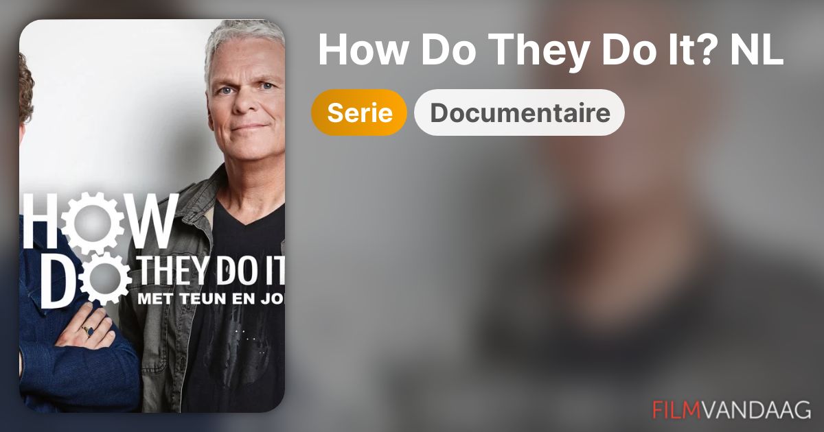 How Do They Do It? NL (serie) Nu Online Kijken - FilmVandaag.nl