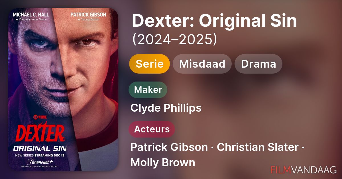 Koop Dexter: Original Sin (serie, 2024–2025) op dvd of blu-ray - FilmVandaag.nl
