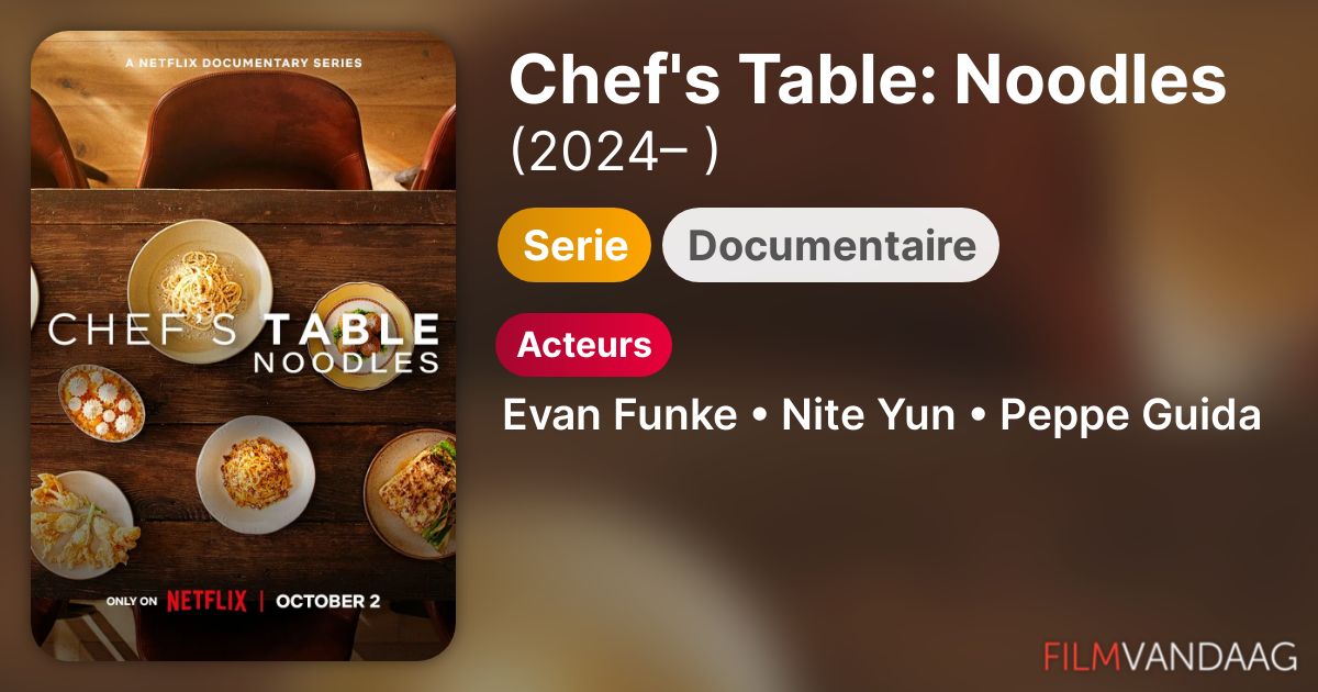 Chef's Table: Noodles (serie, 2024– ) - FilmVandaag.nl