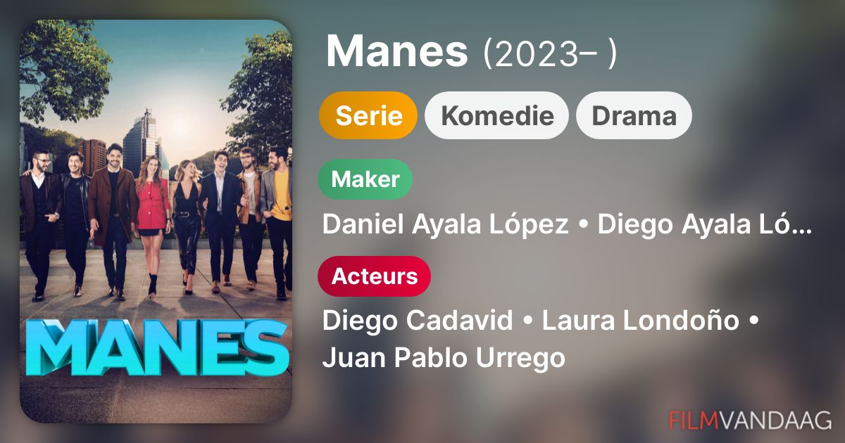Manes (serie, 2023– ) - FilmVandaag.nl