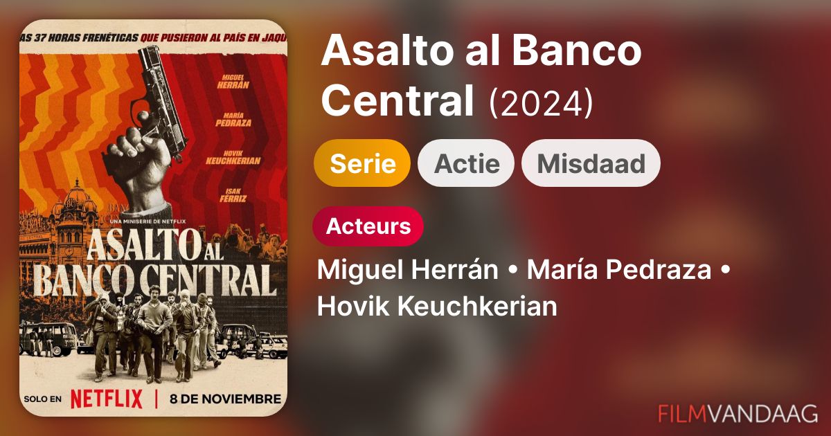 Asalto al Banco Central (serie, 2024) - FilmVandaag.nl