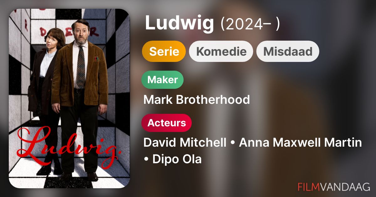 Volledige Cast van Ludwig (serie, 2024– ) - FilmVandaag.nl