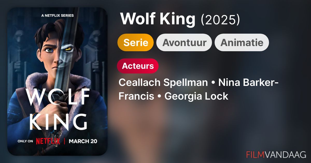 Volledige Cast van Wolf King (serie, 2025– ) - FilmVandaag.nl