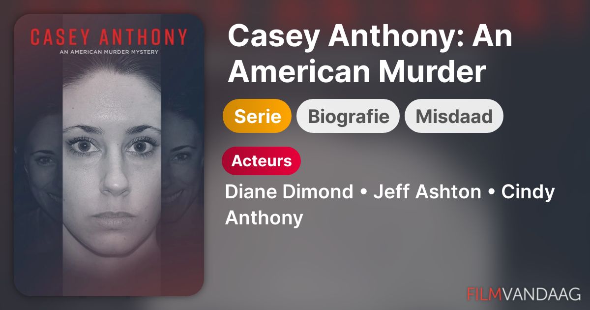 Casey Anthony: An American Murder Mystery (serie, 2017) Nu Online ...
