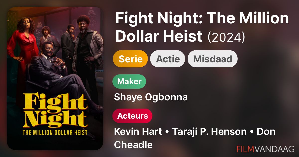 Seizoen 2 Fight Night: The Million Dollar Heist: komt er een nieuw seizoen? - FilmVandaag.nl