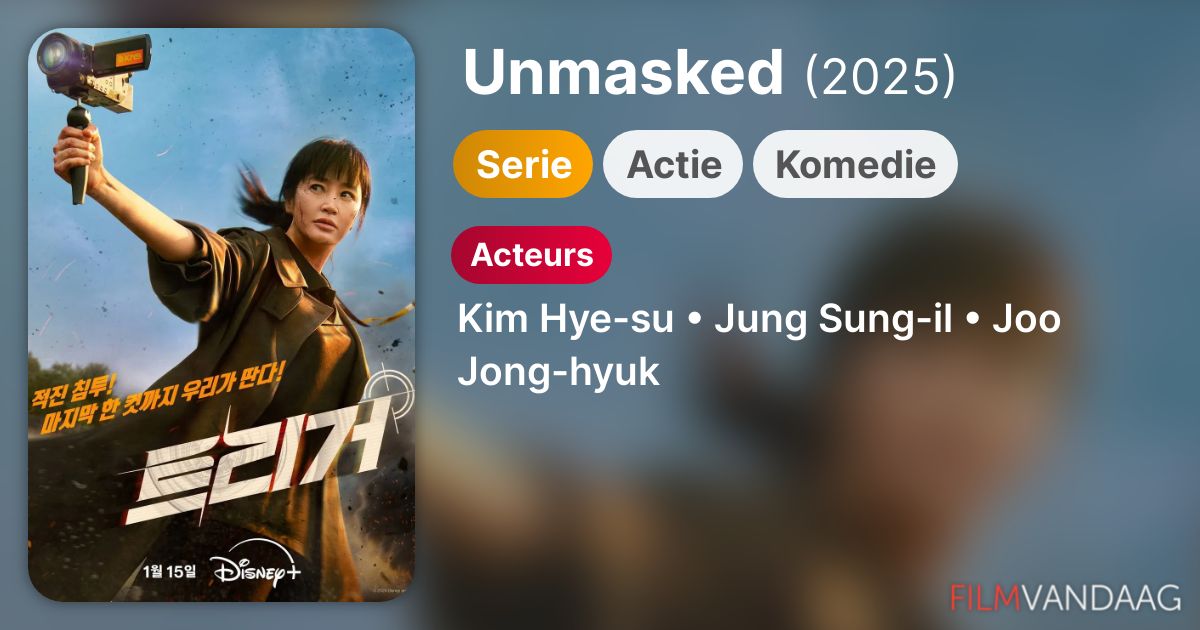 Unmasked (serie, 2025) - FilmVandaag.nl