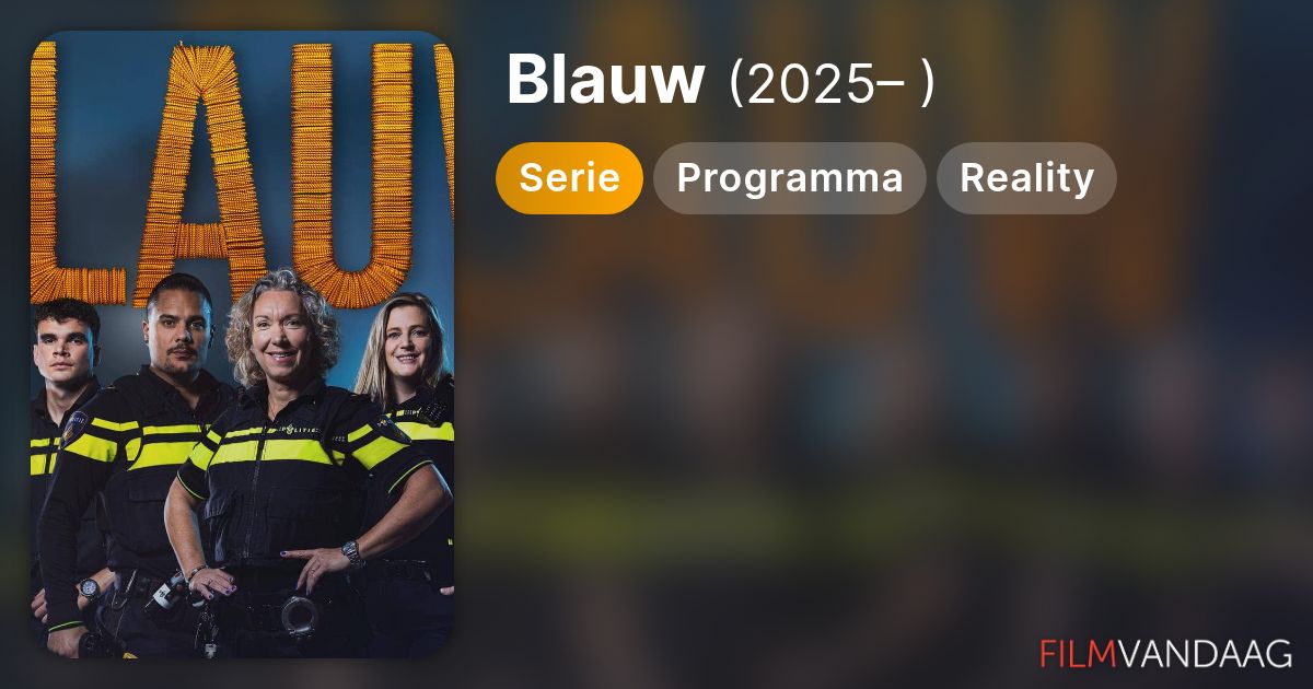 Blauw (serie, 2025– ) Nu Online Kijken - FilmVandaag.nl