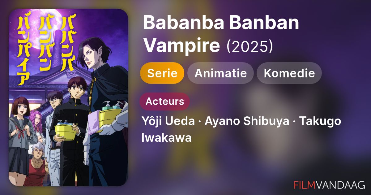 Koop Babanba Banban Vampire (serie, 2025) op dvd of blu-ray ...