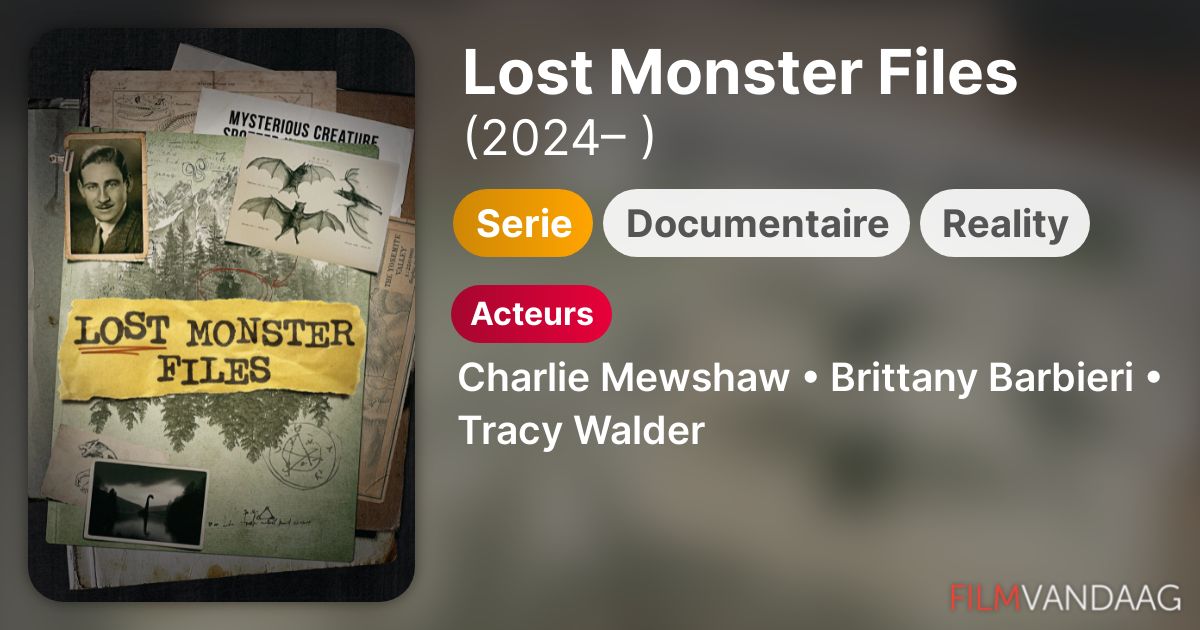 Volledige Cast van Lost Monster Files (serie, 2024– ) - FilmVandaag.nl
