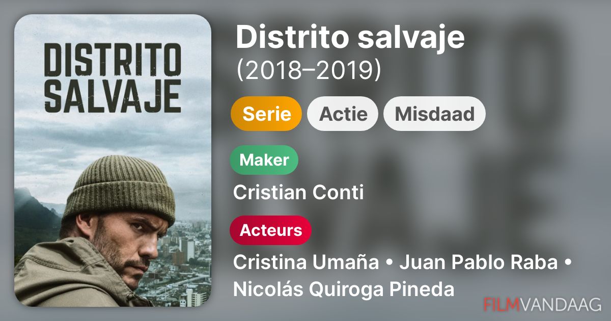 Distrito salvaje (serie, 2018–2019) - FilmVandaag.nl