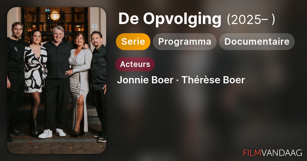 De Opvolging (serie, 2025– ) - FilmVandaag.nl