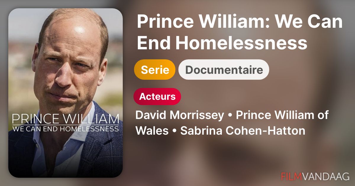 Koop Prince William: We Can End Homelessness (serie, 2024– ) op dvd of ...